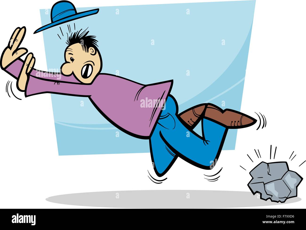 stumbling man cartoon illustration Stock Vector Image & Art - Alamy