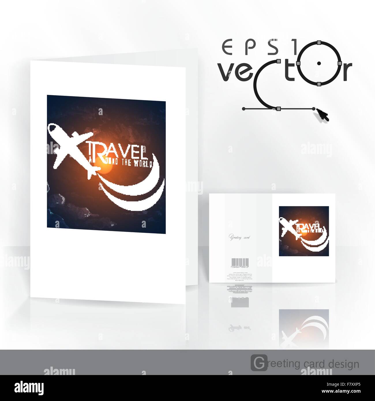 Gold card plane Stock Vector Images - Alamy