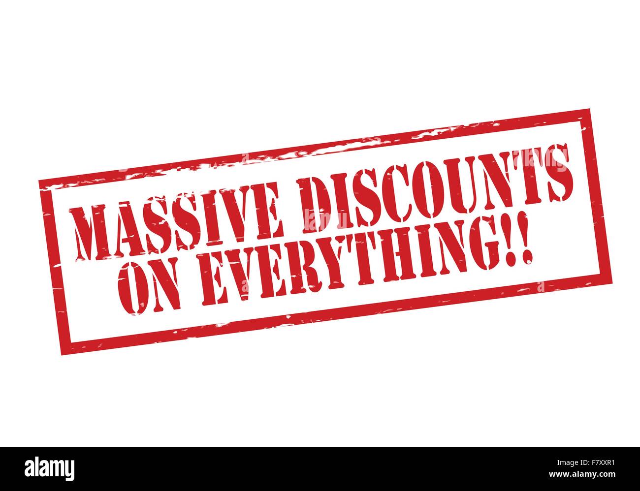Massive discounts on everything Stock Vector Image & Art - Alamy