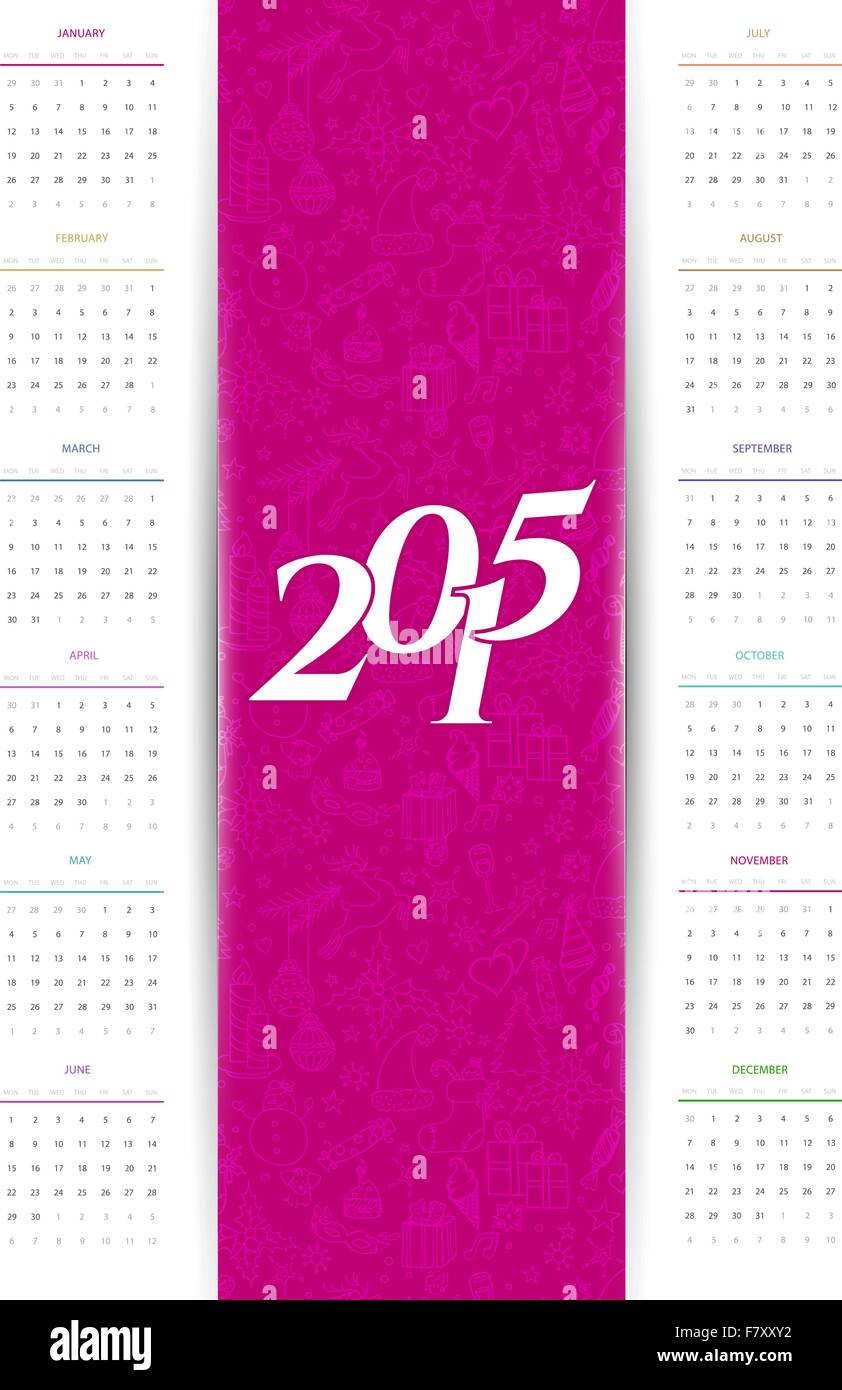 January 2015 Stock Vector Images - Alamy