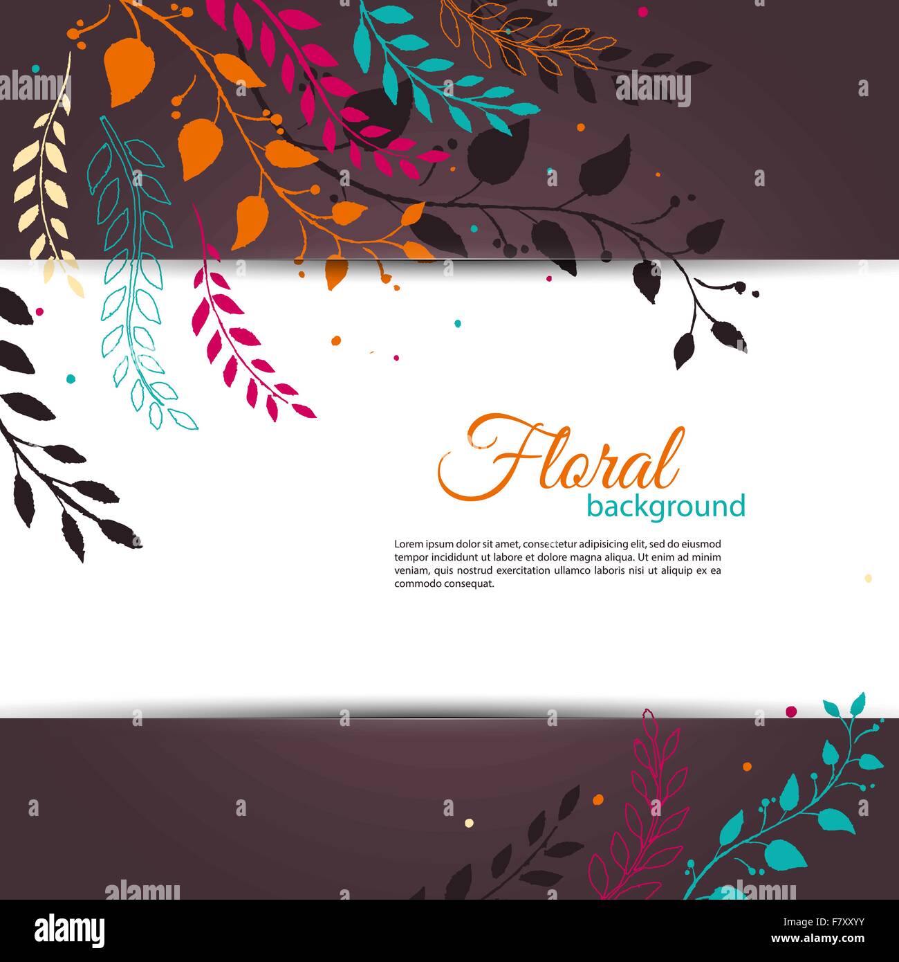 Floral design template Stock Vector Image & Art - Alamy
