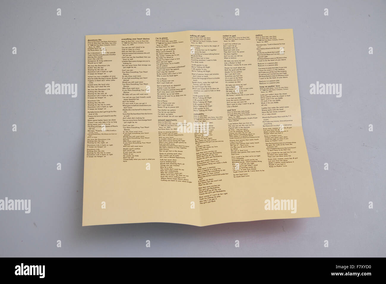 CD of Hall and Oates album Ooh Yeah! Stock Photo - Alamy