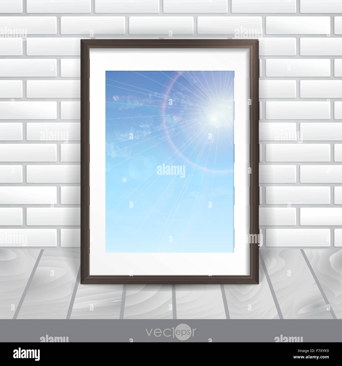 Sun and wall background Stock Vector Images - Alamy