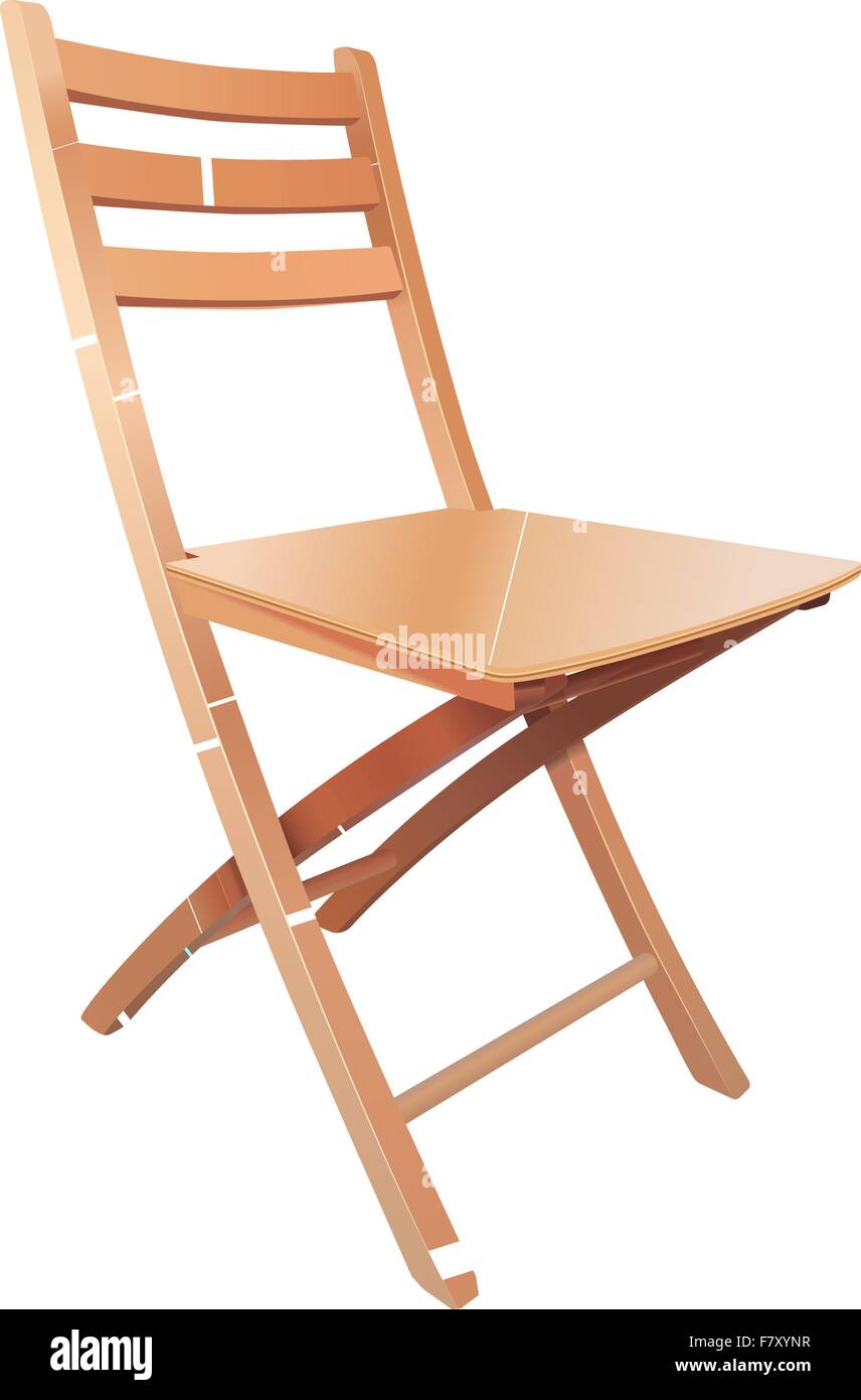 Woden chair Stock Vector Images - Alamy