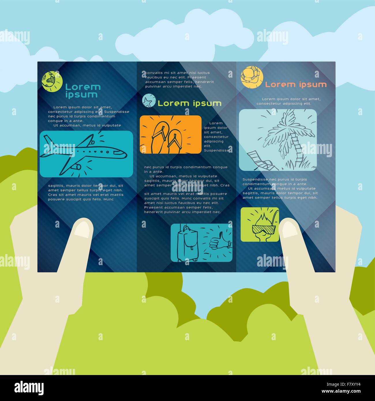 Flat Design, Brochure Template Stock Vector Image & Art - Alamy