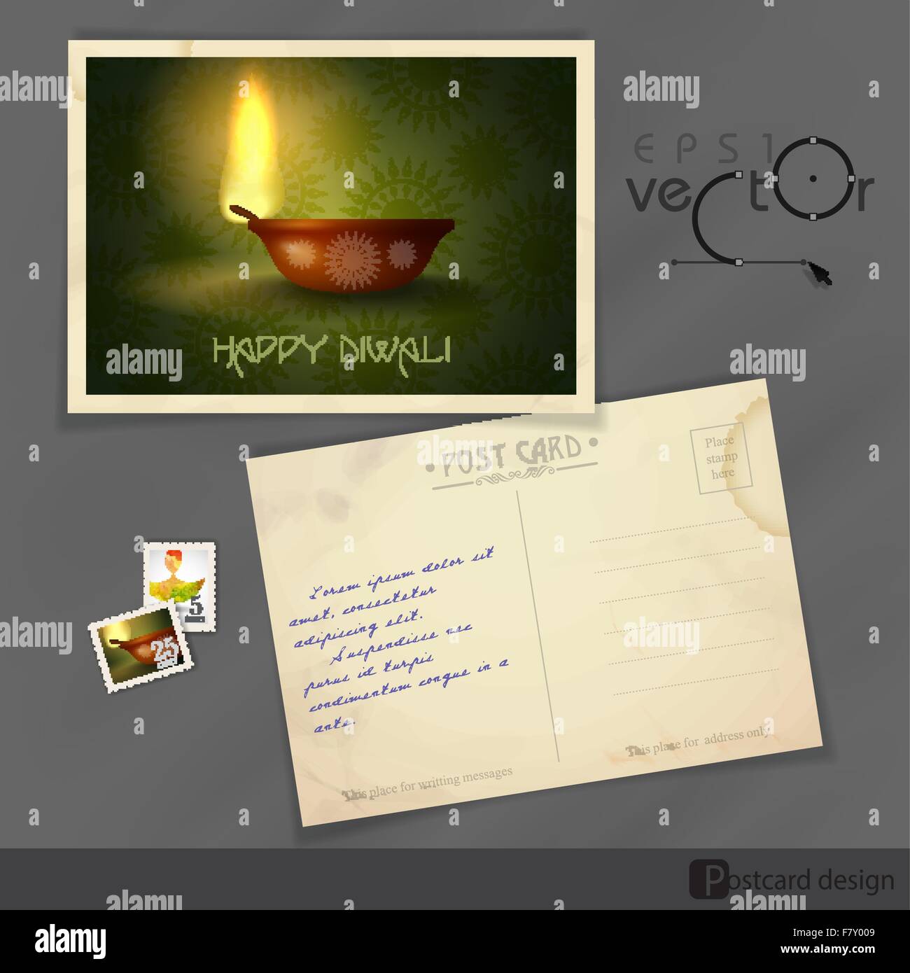 Indian postage stamp Stock Vector Images - Alamy