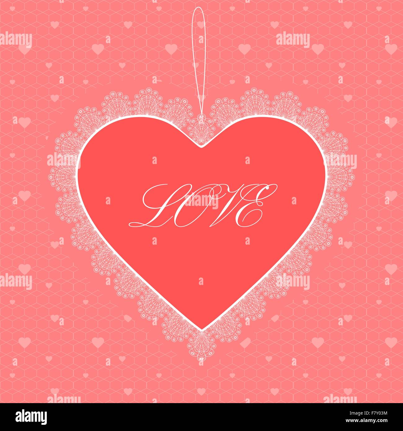heart greeting card Stock Vector Image & Art - Alamy