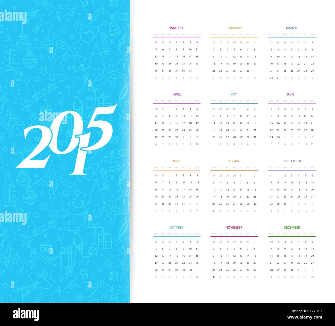 Calendar for 2015 Stock Vector Image & Art - Alamy