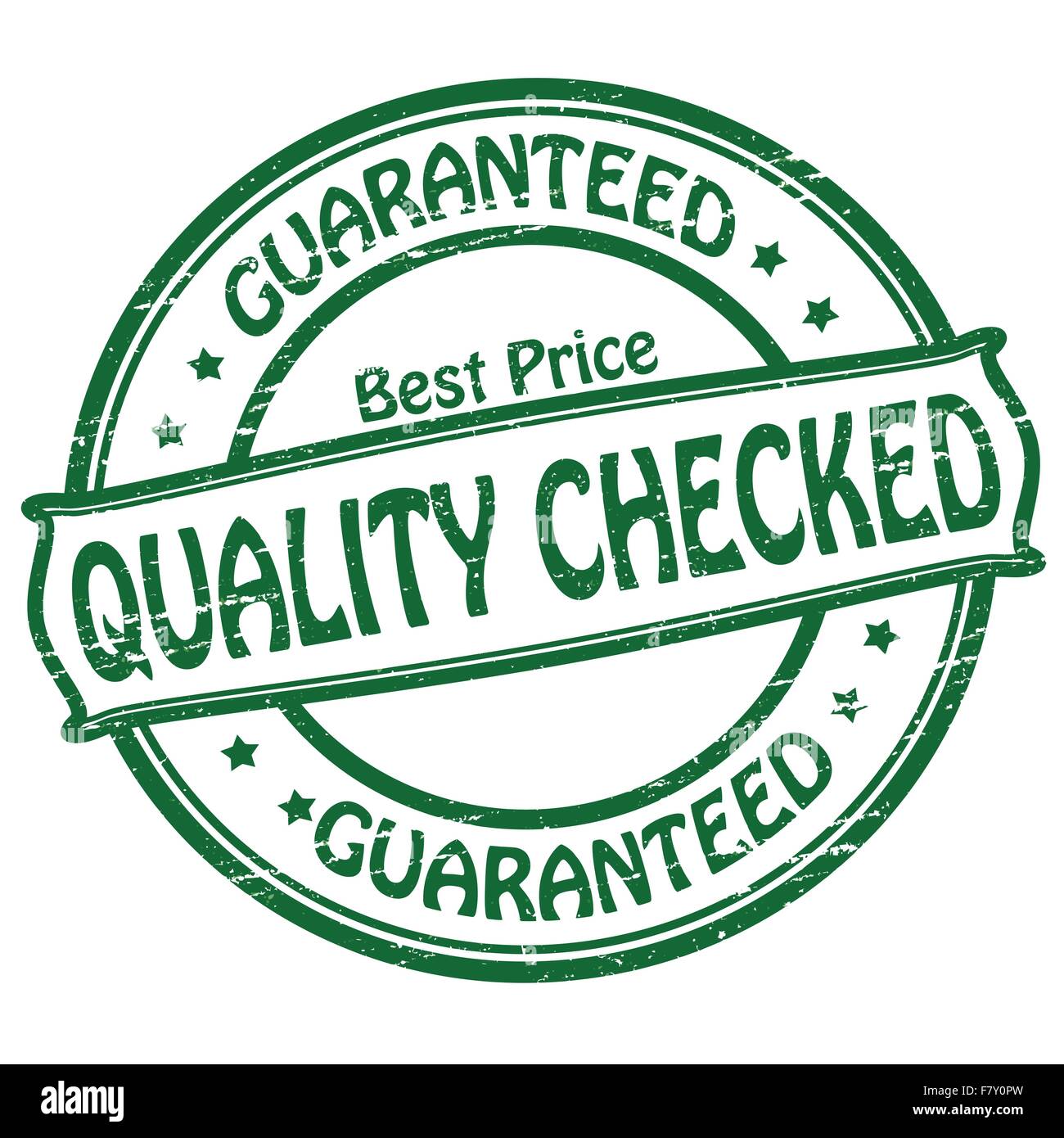 Quality checked stamp Stock Vector Images - Alamy