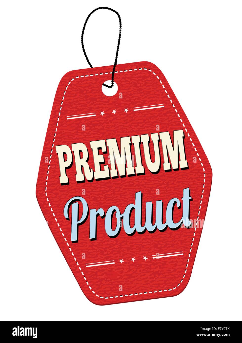 Premium product red leather label or price tag Stock Vector Image & Art ...