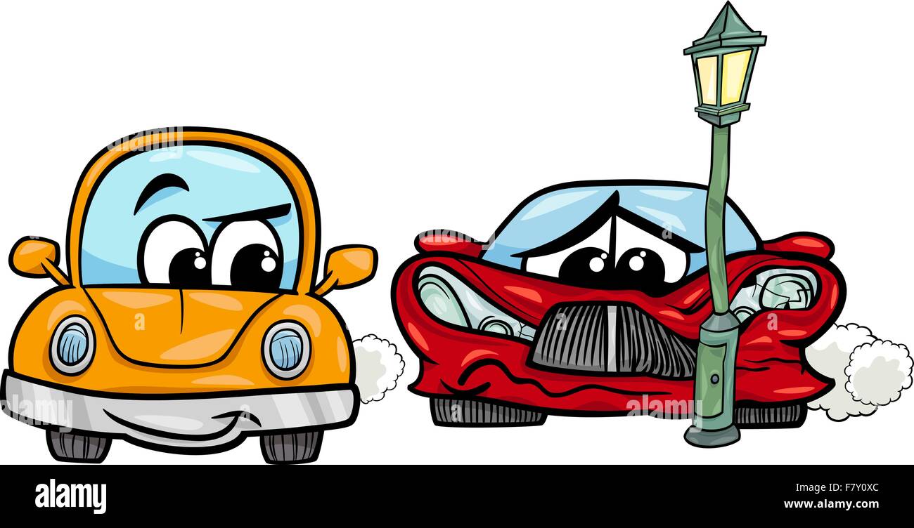 sports car crashed cartoon illustration Stock Vector Image & Art - Alamy sports car crashed cartoon illustration Stock Vector Image & Art - Alamy