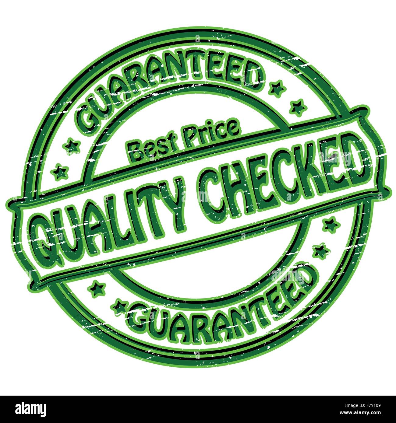 Quality checked stamp Stock Vector Images - Alamy