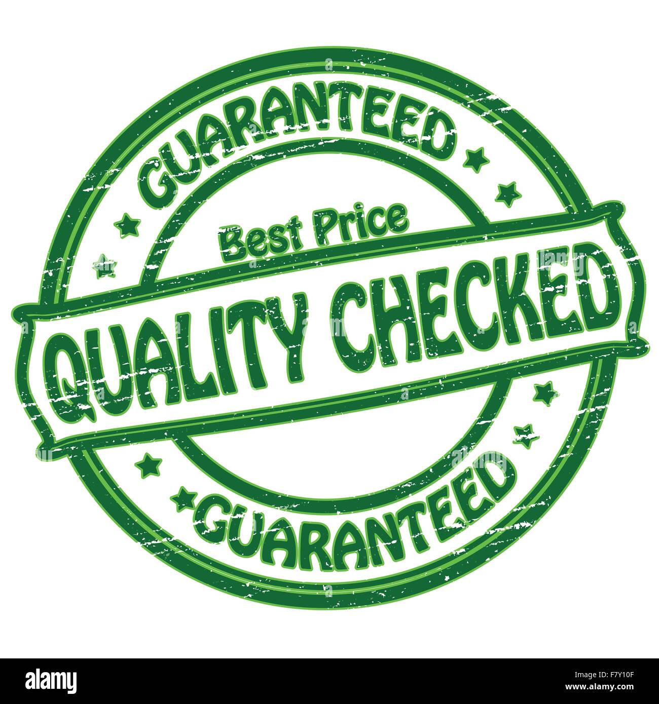 Quality checked stamp Stock Vector Images - Alamy