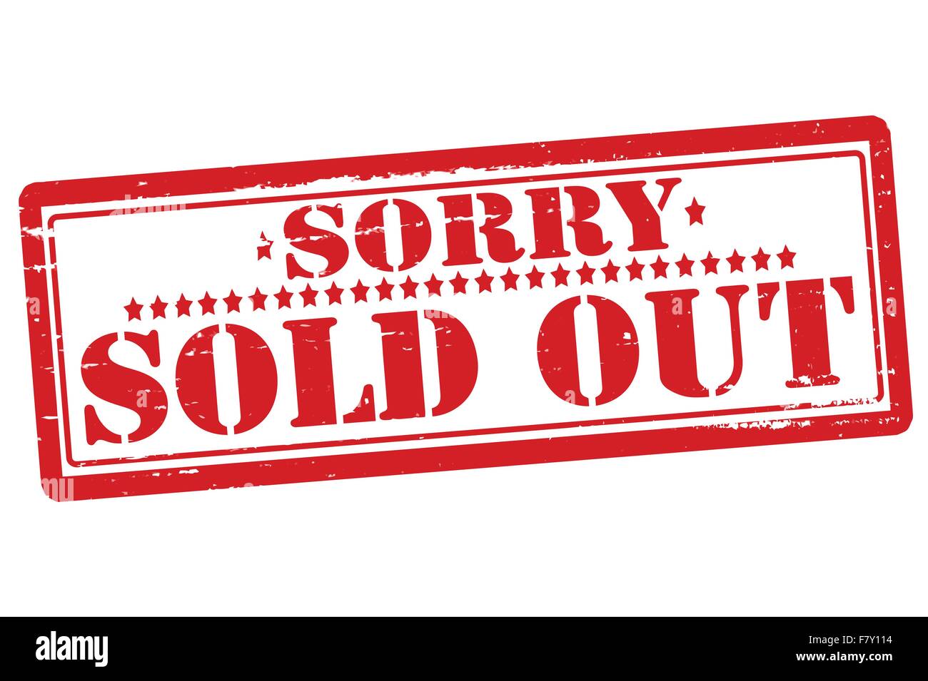 Sorry sold out hi-res stock photography and images - Alamy