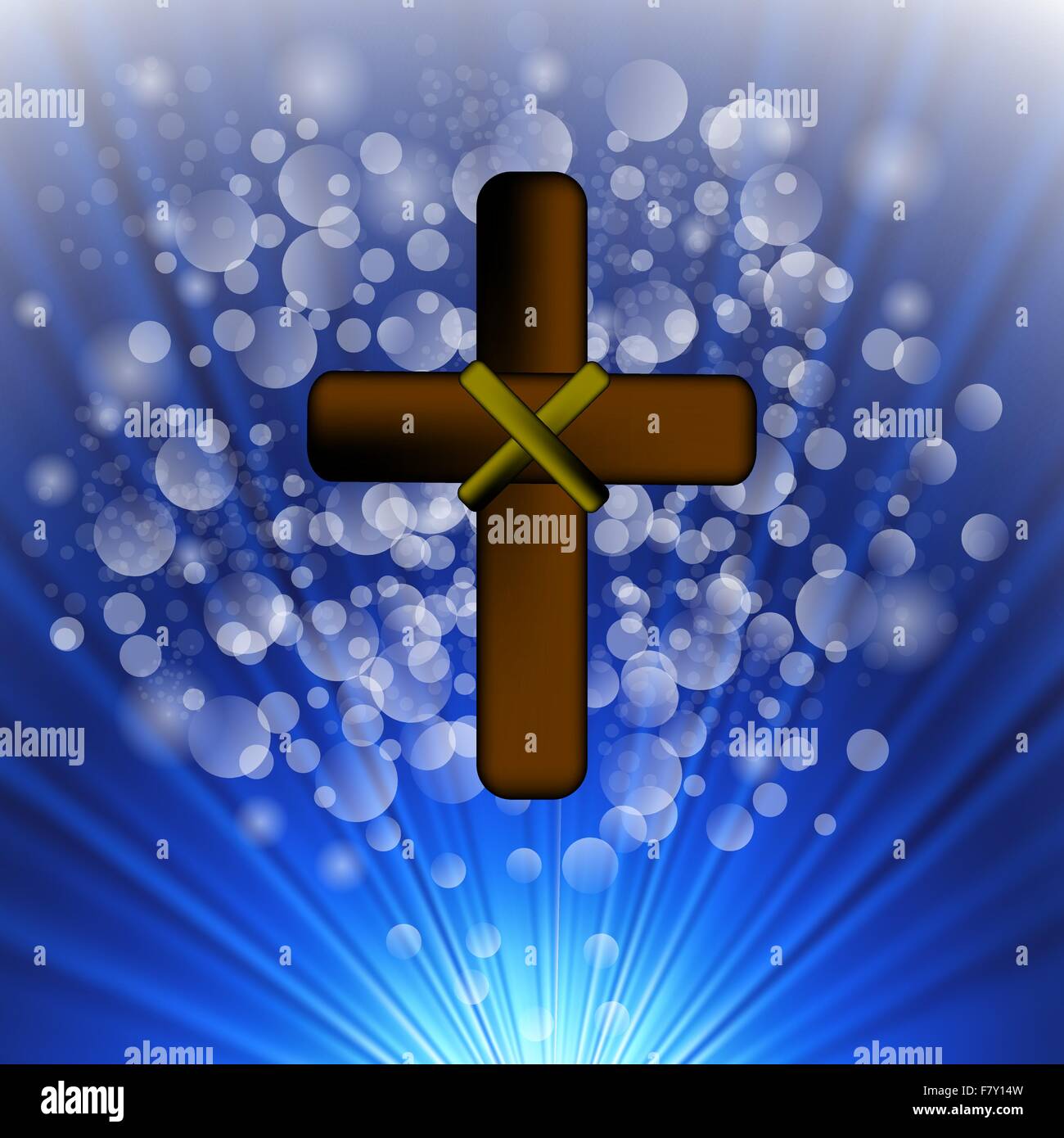 Simple Brown Wooden Cross Stock Vector Image & Art - Alamy