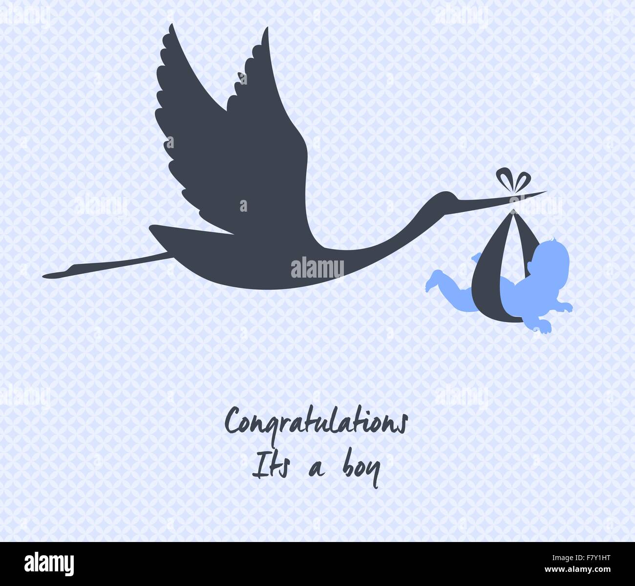 Stork with baby Stock Vector Image & Art - Alamy