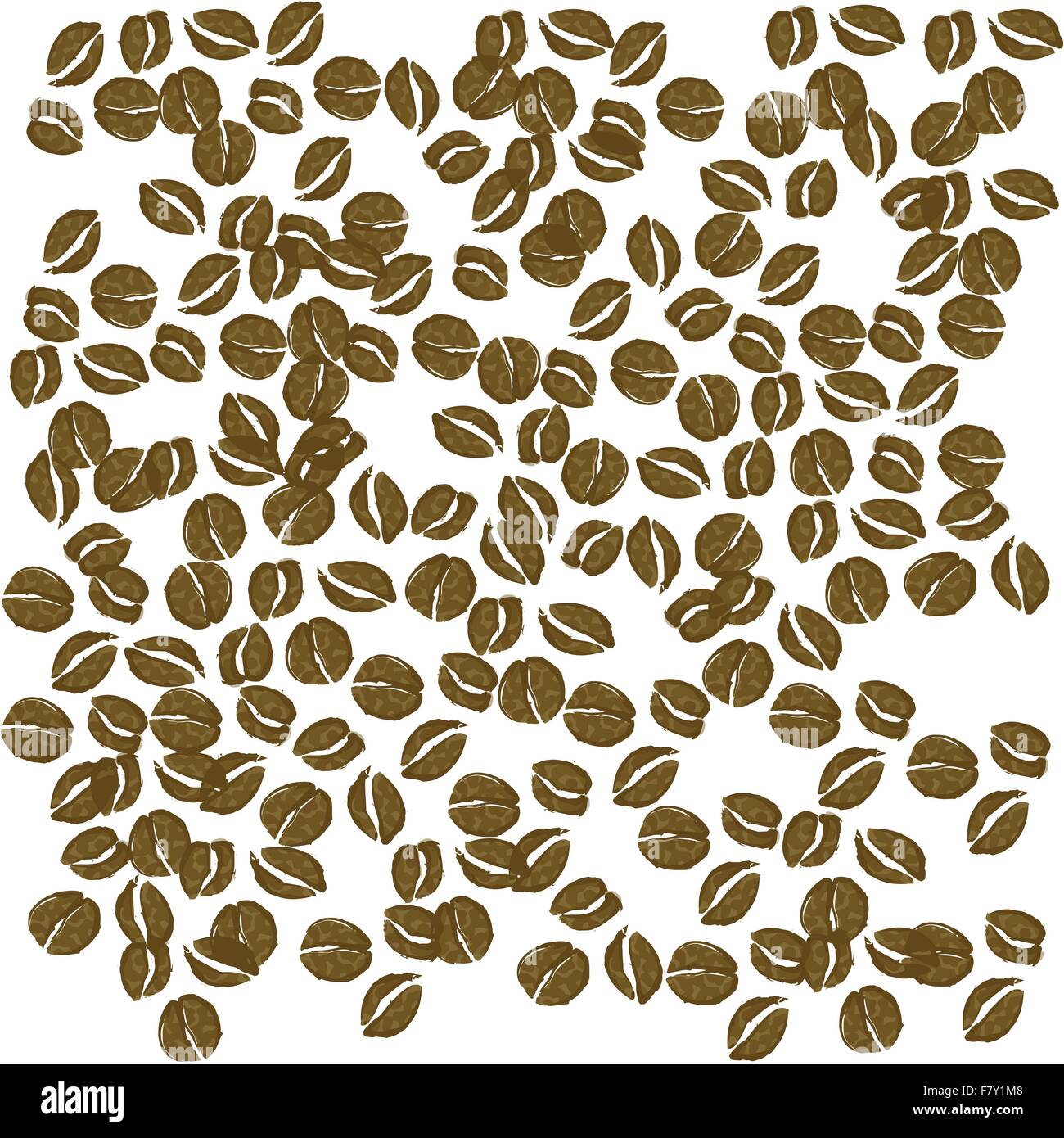 Coffee beans powder roasted Stock Vector Images - Alamy