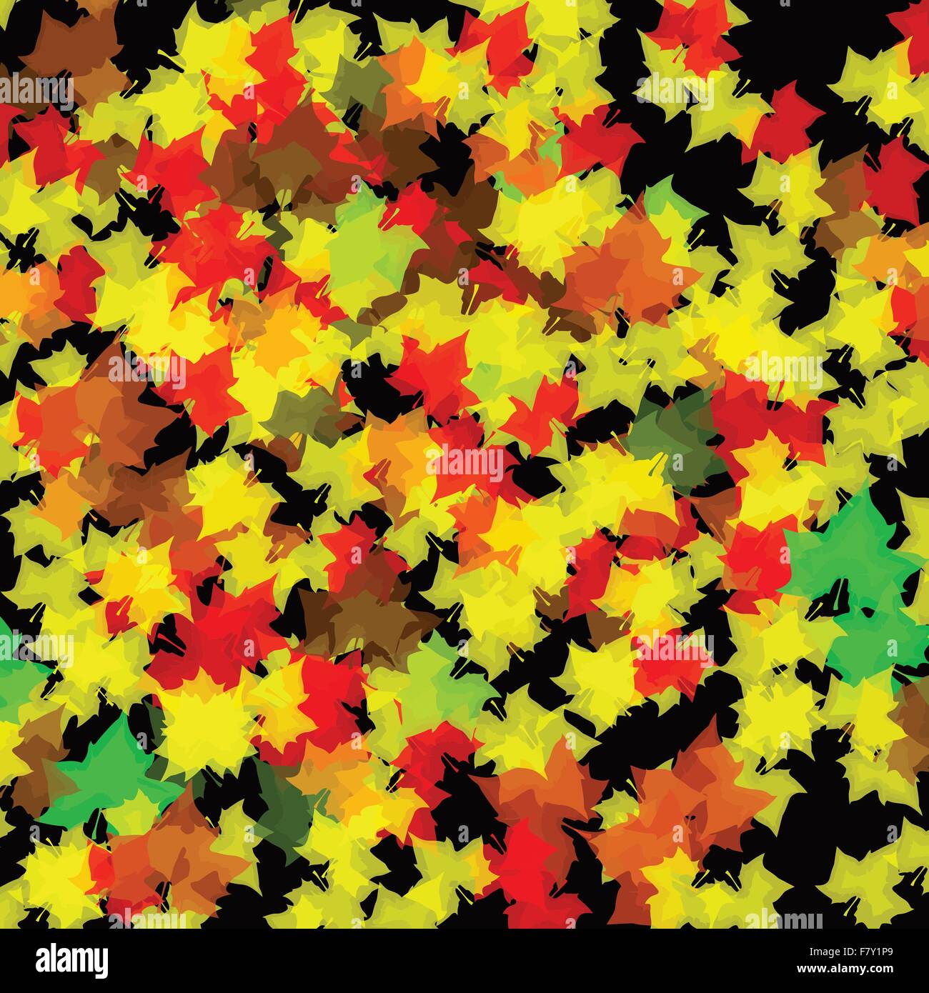 Closeup autumn foliage Stock Vector Images - Alamy