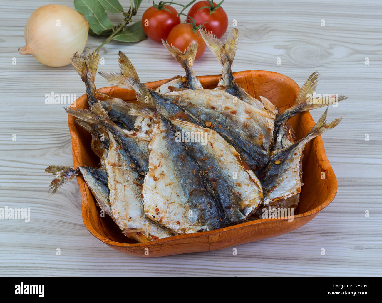 Dry salted fish - soft traditional snack for beer Stock Photo - Alamy
