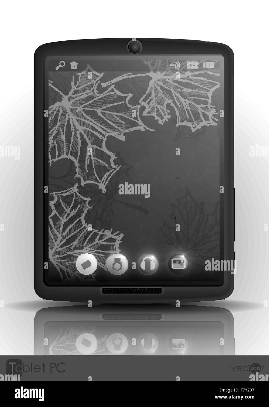 Tablet leaf Black and White Stock Photos & Images - Alamy