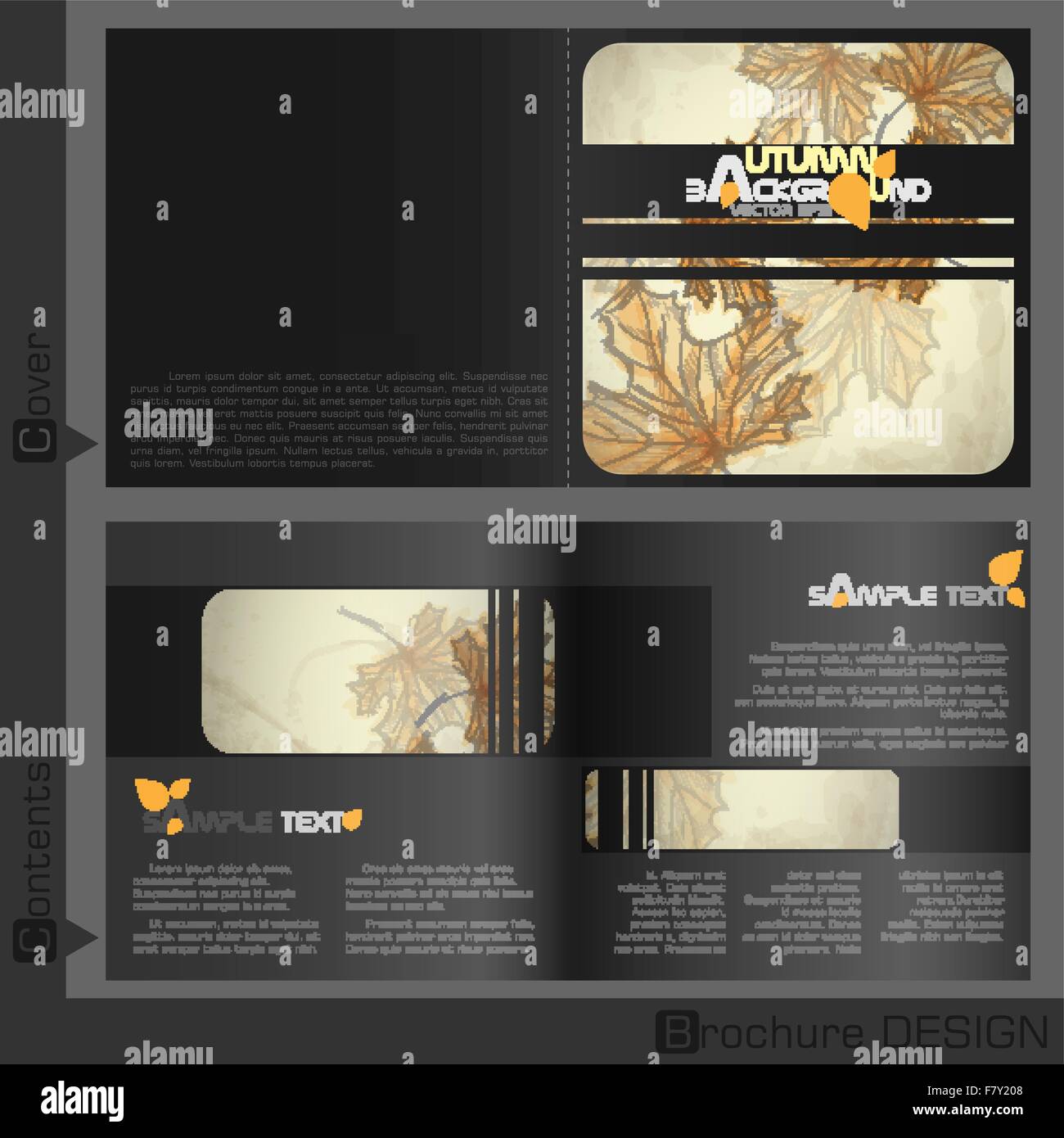 Brochure Template Design Stock Vector Image & Art - Alamy