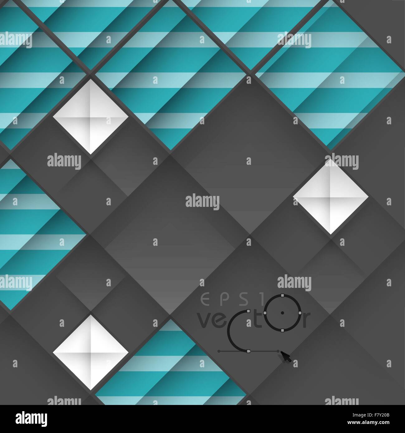 Abstract 3D Geometrical Design Stock Vector Image & Art - Alamy