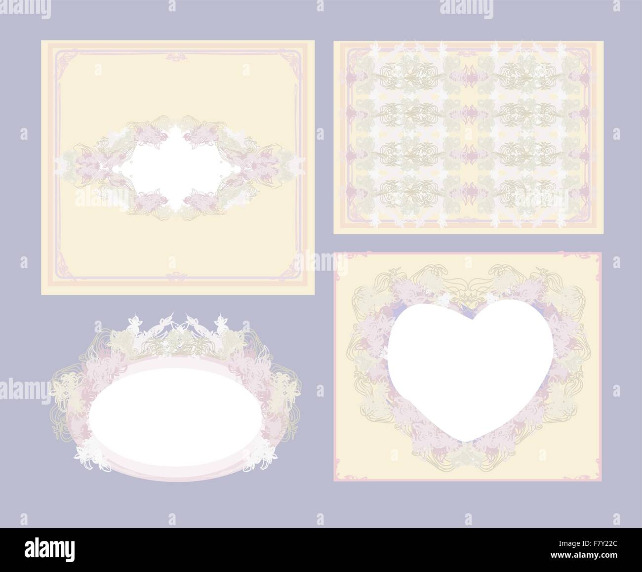 Stylish cards collection Stock Vector Image & Art - Alamy