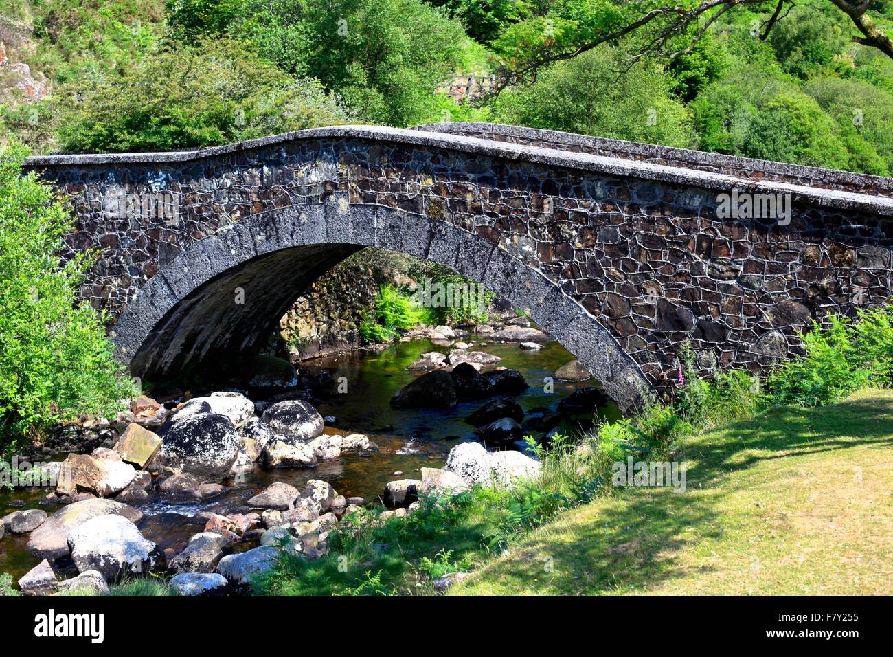 Bridge over the West Okement River at Vellake Corner, near Meldon ...