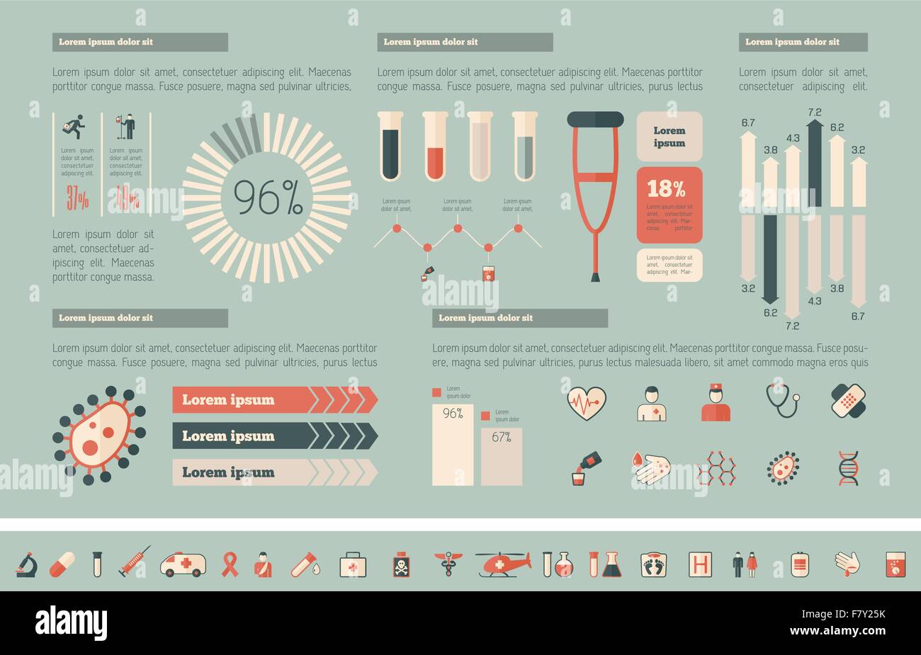 Medical Infographic Template Stock Vector Image & Art - Alamy