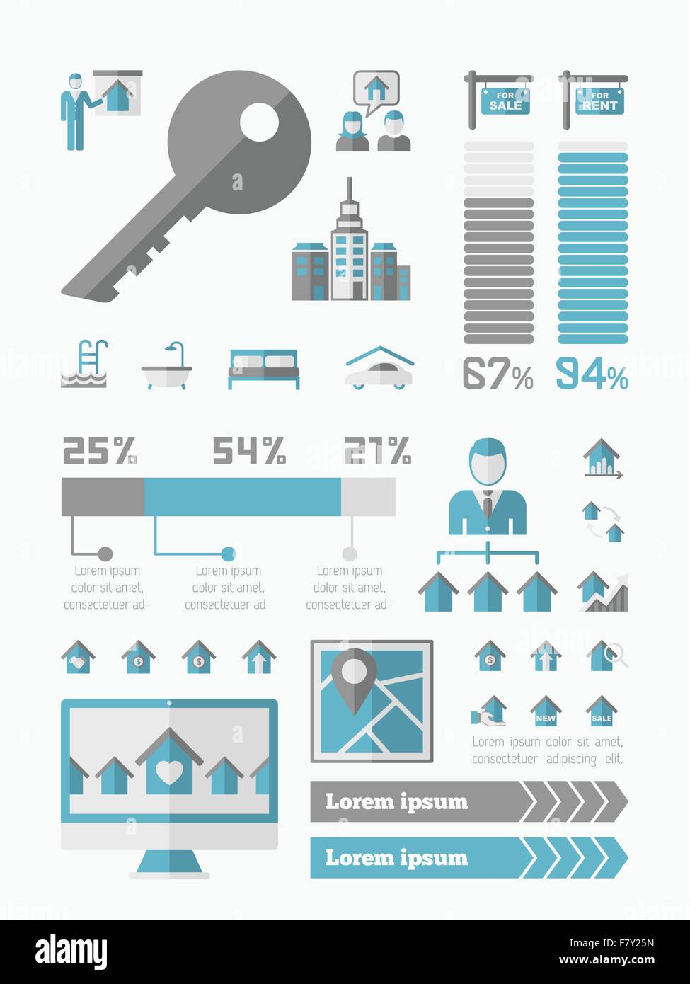 Real Estate Infographics Stock Vector Image & Art - Alamy