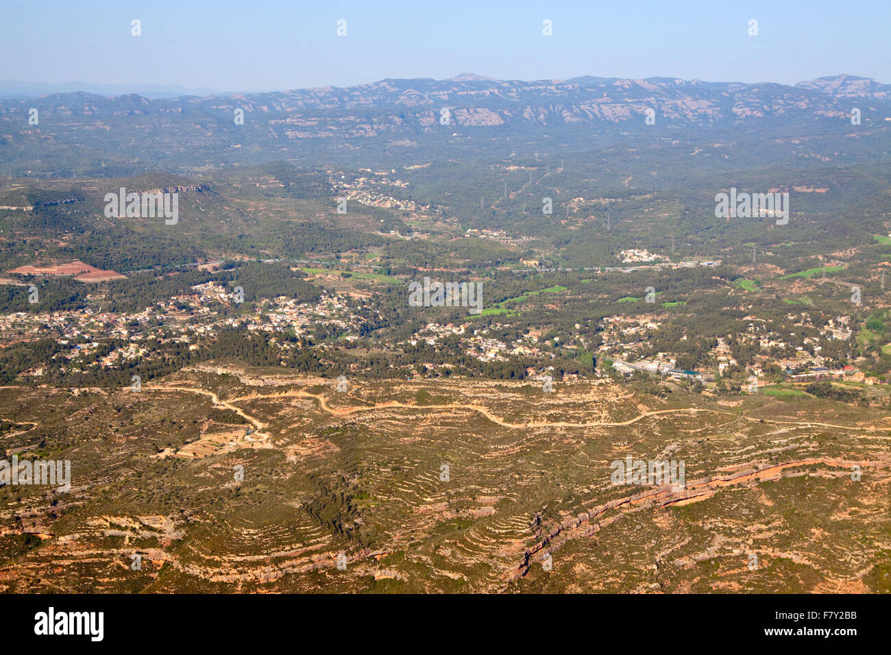 Top view pyrenees from montserrat hi-res stock photography and images ...