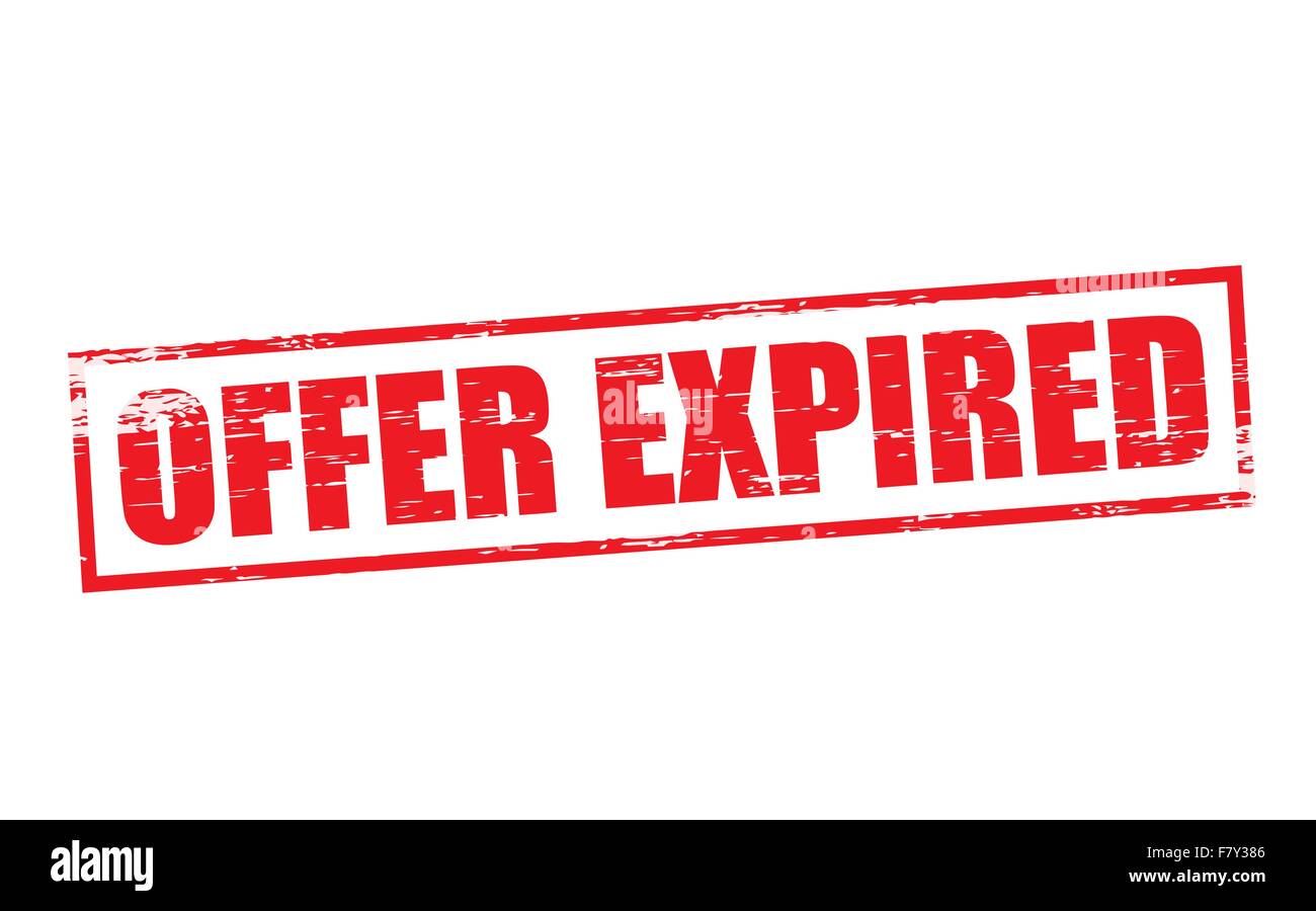Offer expired hi-res stock photography and images - Alamy
