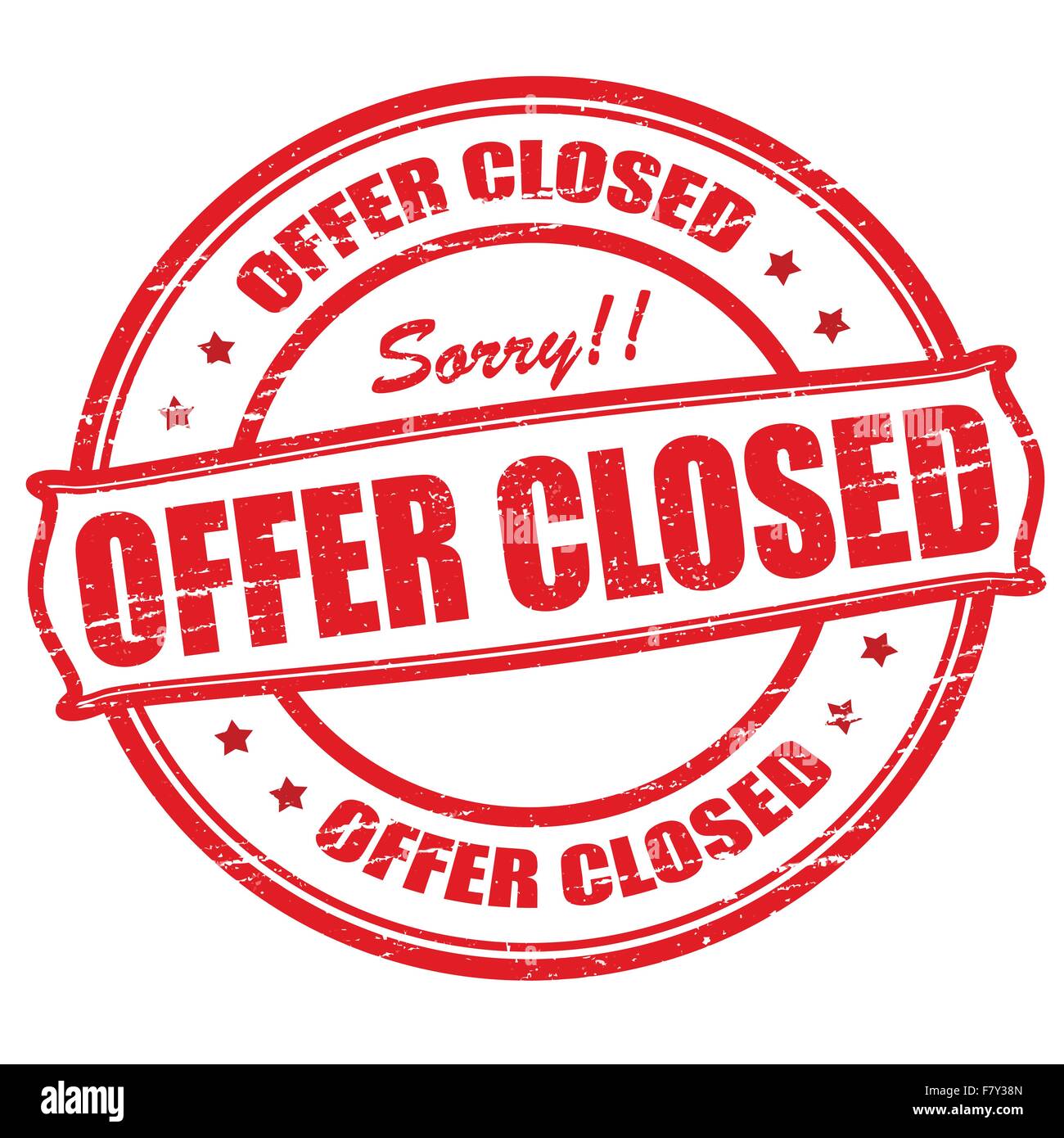 Sorry we are closed sign Cut Out Stock Images & Pictures - Alamy