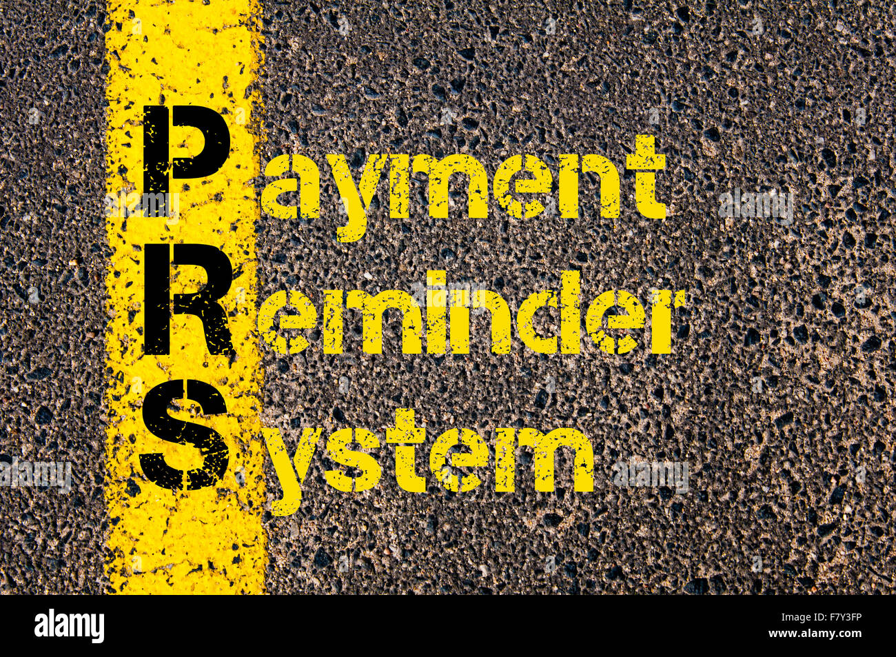 Concept image of Accounting Business Acronym PRS Payment Reminder ...