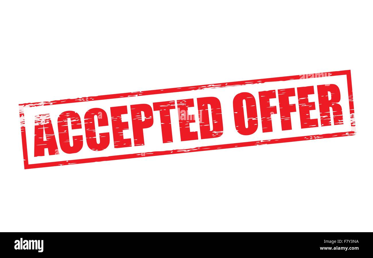 Offer accepted Cut Out Stock Images & Pictures - Alamy