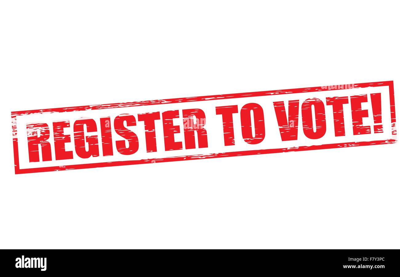 Register to vote Stock Vector Image & Art - Alamy
