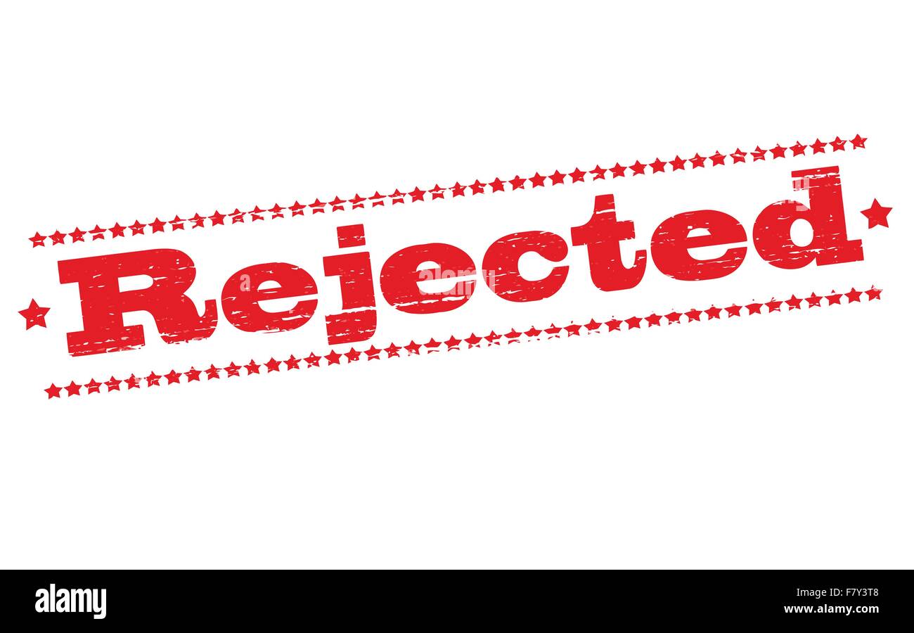 Reject stamp rectangular sign Cut Out Stock Images & Pictures - Alamy