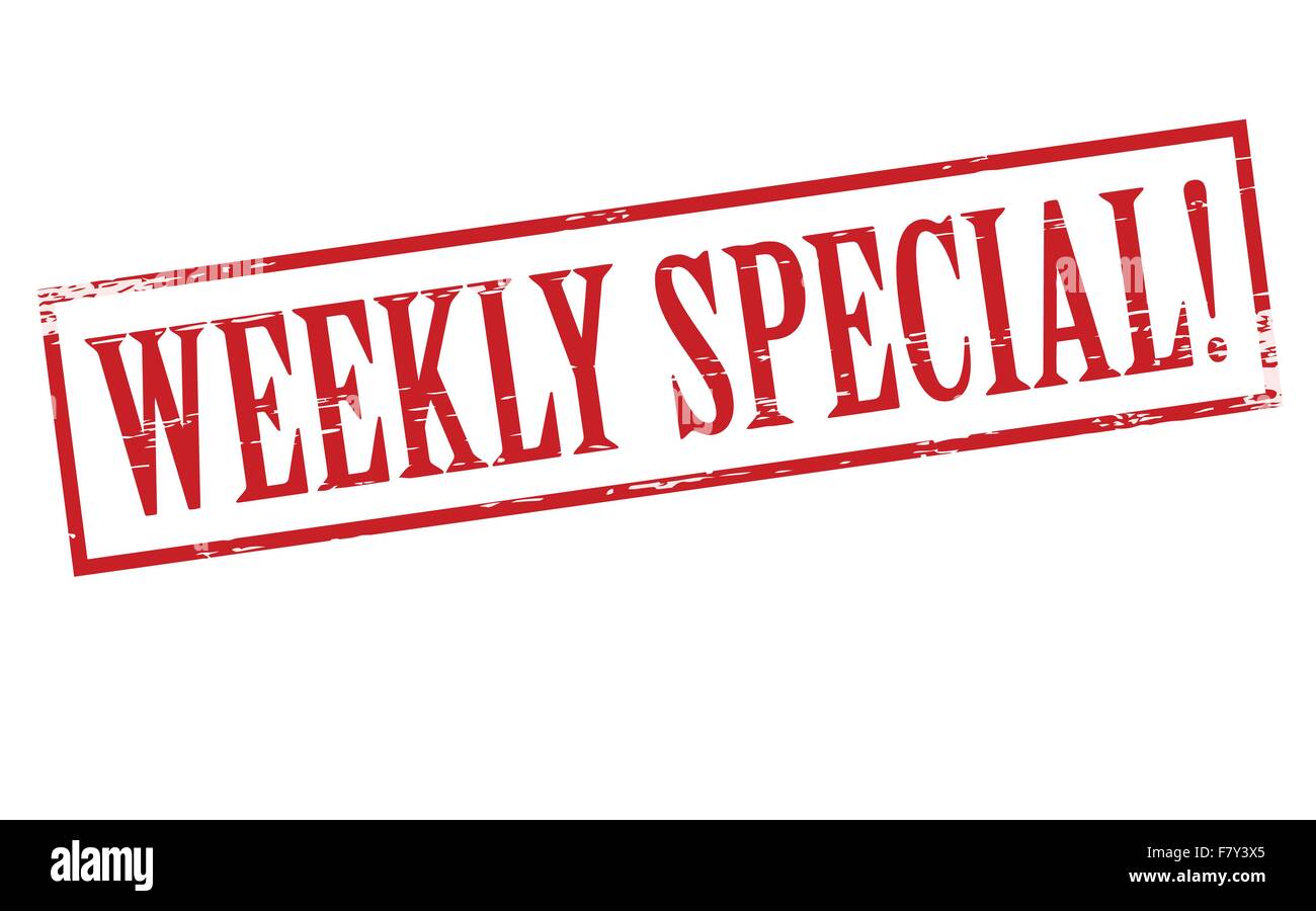 Weekly special hi-res stock photography and images - Alamy