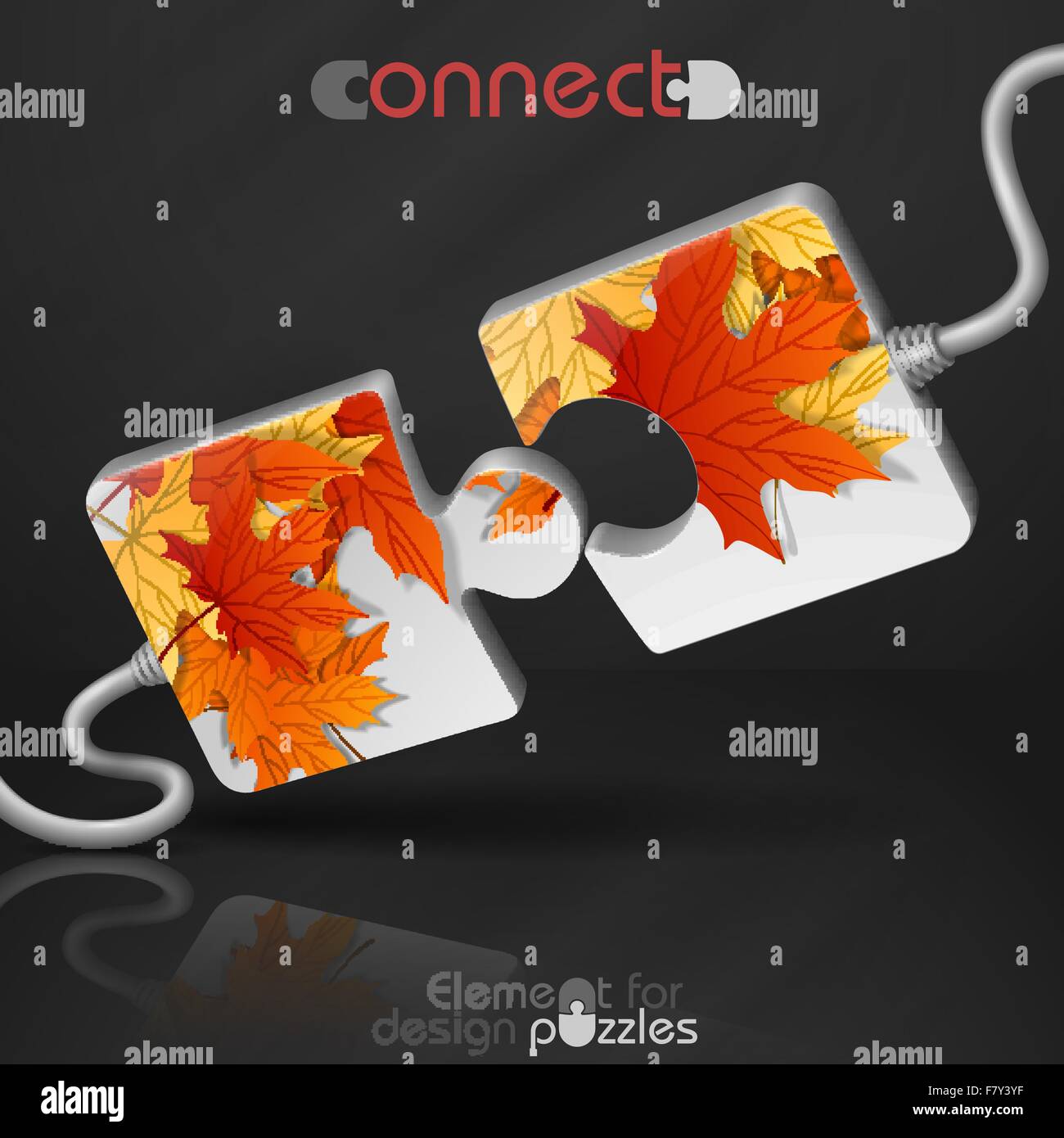 Modern Puzzle Template Stock Vector Image & Art - Alamy
