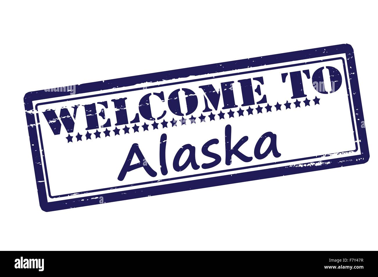 Welcome to Alaska Stock Vector Image & Art - Alamy