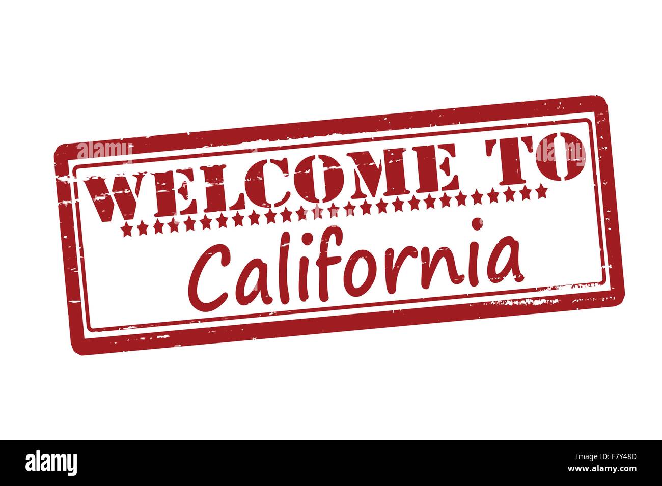 Welcome to California Stock Vector Image & Art - Alamy