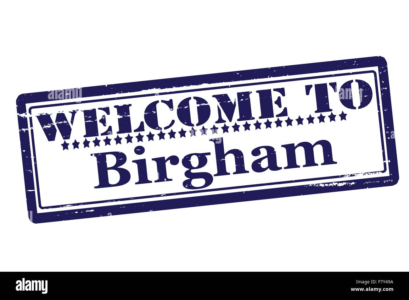 Welcome to Birgham Stock Vector Image & Art - Alamy