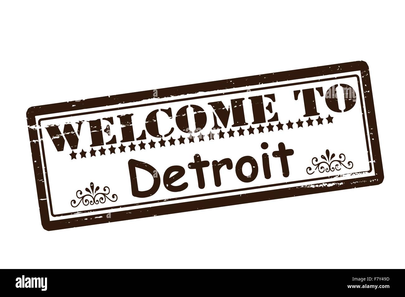 Welcome to detroit hi-res stock photography and images - Alamy