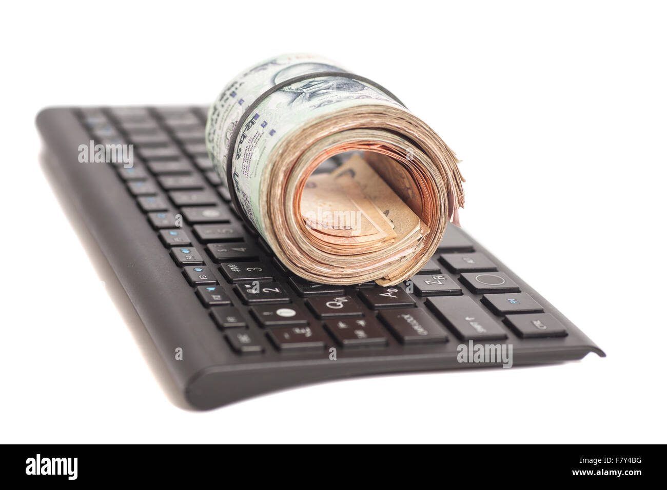 Roll indian currency rupee notes hi-res stock photography and images ...