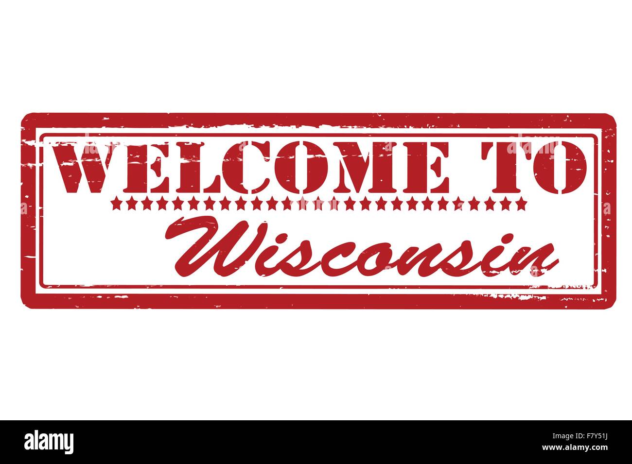 Welcome to wisconsin sign Stock Vector Images - Alamy