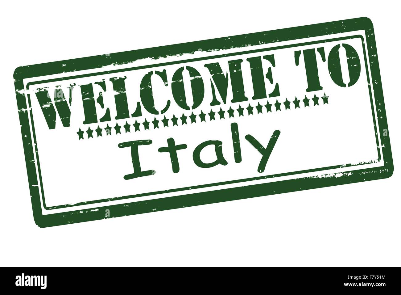 Welcome to Italy Stock Vector Image & Art - Alamy
