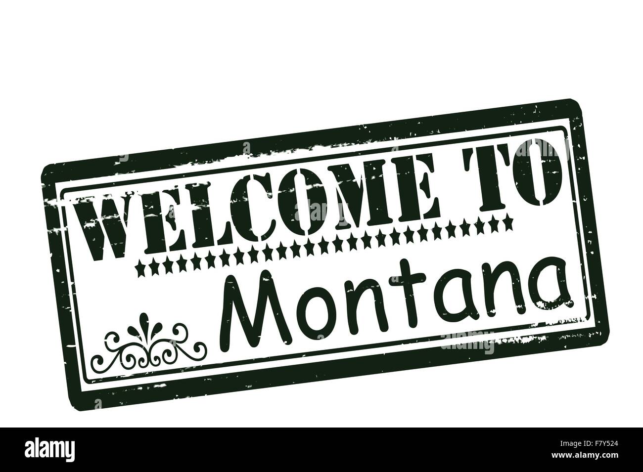 Welcome to montana sign hi-res stock photography and images - Alamy