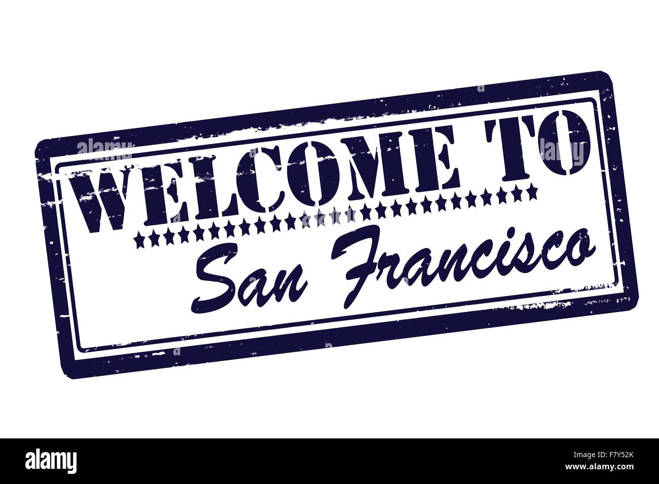 Welcome to San Francisco Stock Vector Image & Art - Alamy