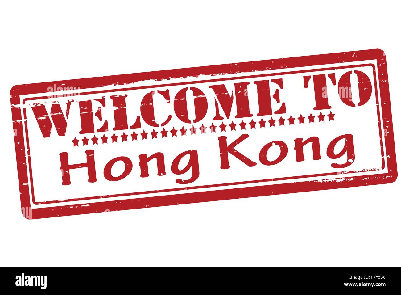 Welcome to Hong Kong Stock Vector Image & Art - Alamy