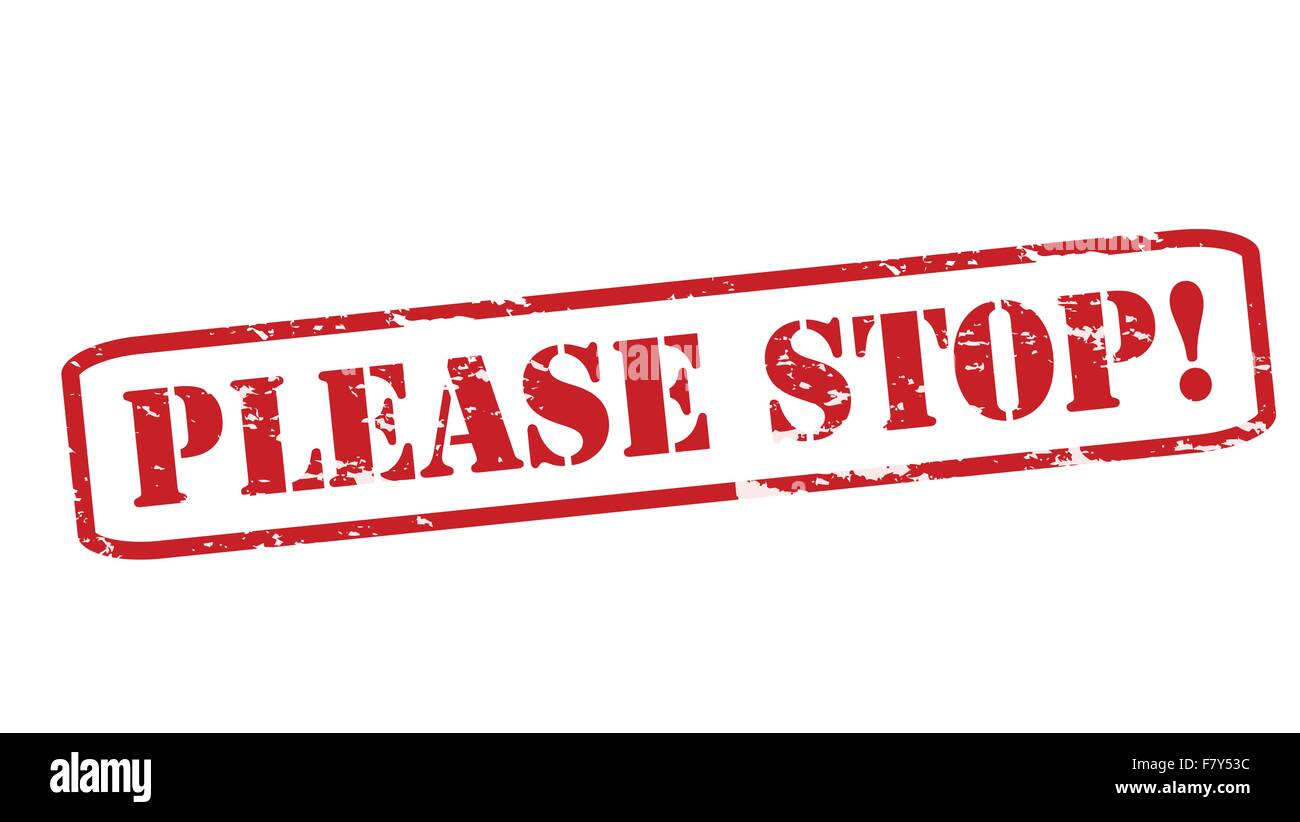 Please stop here Stock Vector Images - Alamy